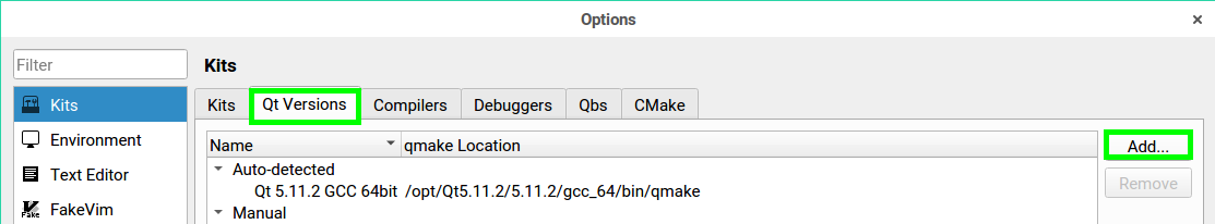Configure new Kit in QTCreator based on Yocto meta-toolchain-qt5 – Embedded Software Labs